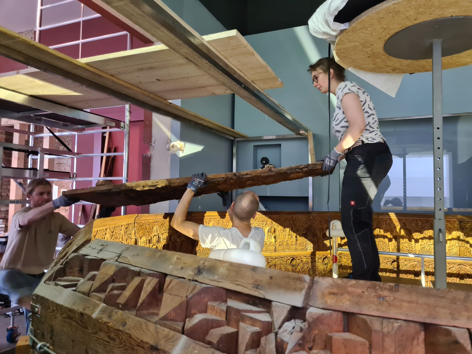 Abbau der Alhambra-Kuppel