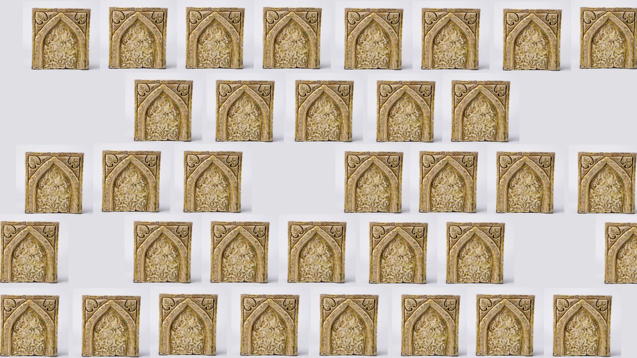 Mihrab Tile from Kashan